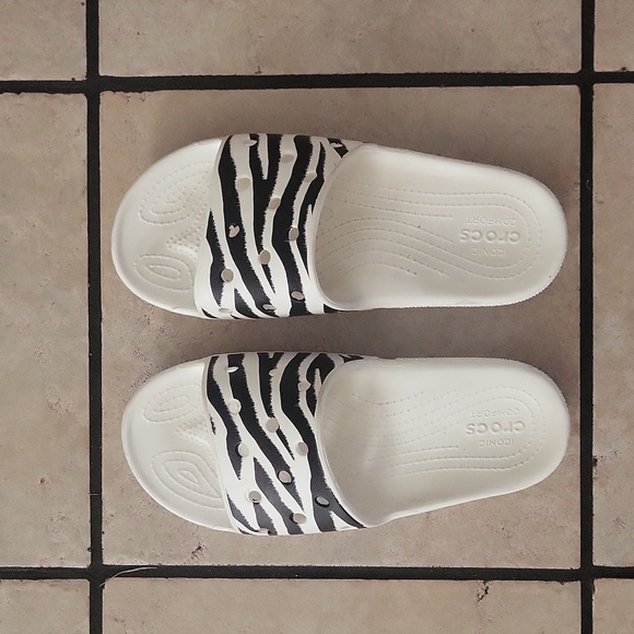 CROCS | Shoes | Zebra Crocs | Poshmark